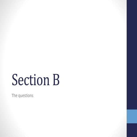 Section b planning | PPT