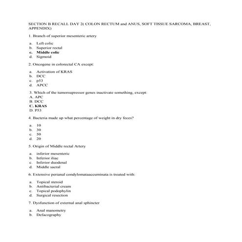 SECTION B RECALL DAY 2 | DOCX