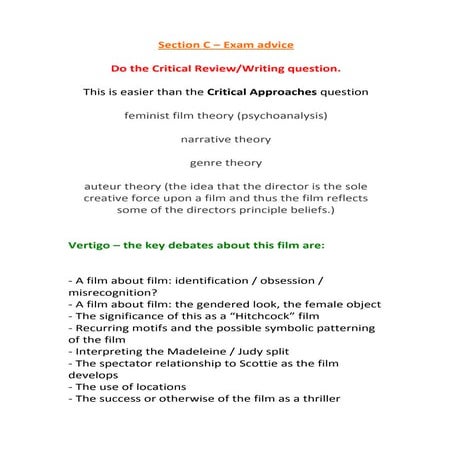 Section c – exam advice | DOCX