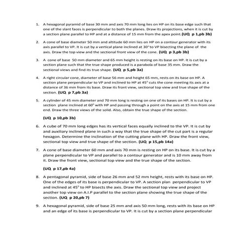 Unit iv section of solids | PDF