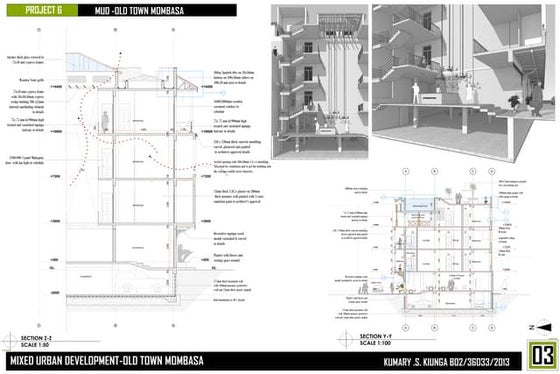 Elevations & sections-Architecture school 4th yr project 3 | PDF ...