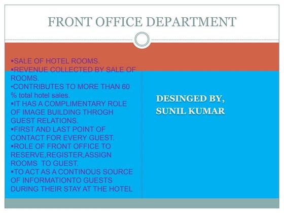 ROOM DESIGNATION IN HOTEL | PPT
