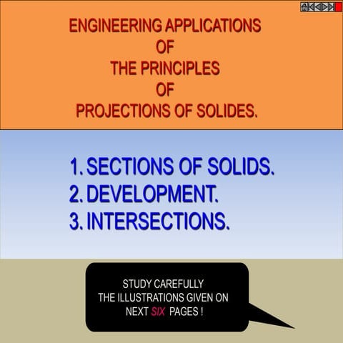 Sections of solids & development of surface | PPT