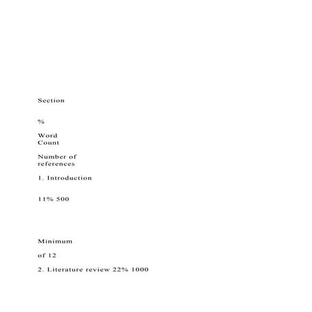 Section Word Count Number of .docx