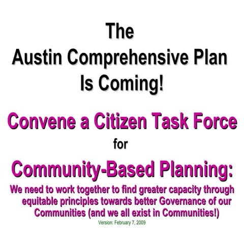 Sector Planning And The Comprehensive Plan B 9 | PPT
