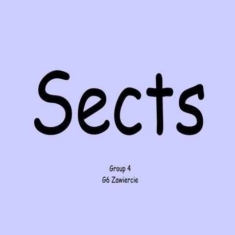 Sects | PPT