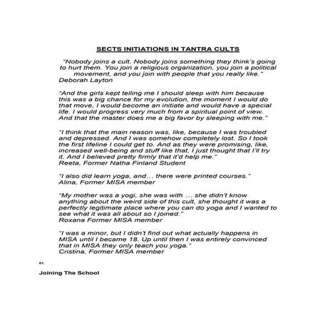 SECTS INITIATIONS IN TANTRA CULTS | PDF | Hinduism | Religion ...