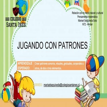secuencia patrones para niños de preescolar | PPTX