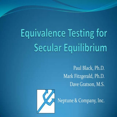 Secular Equilibrium Presentation For Aehs | PPTX