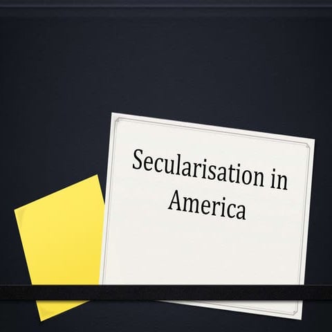 Secularisation | PPT