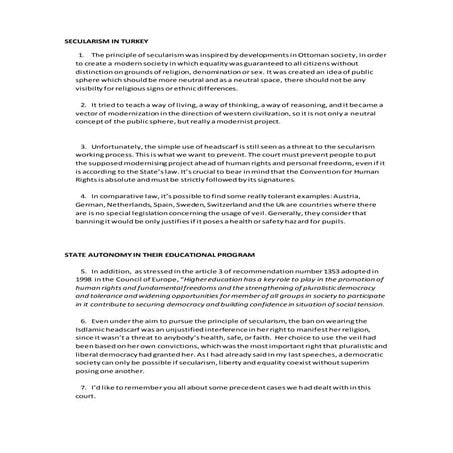 Secularism in turkey | PDF
