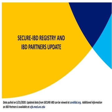 Updates on COVID-19 Research: SECURE-IBD & IBD Partners | PPT