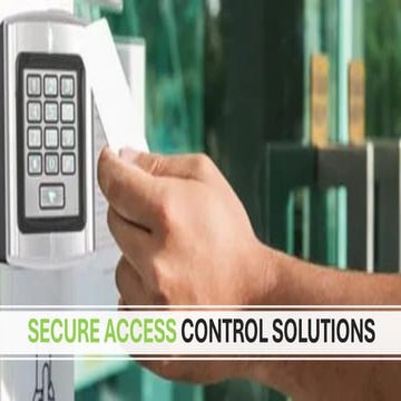 ZKTECO - SECURE ACCESS CONTROL SOLUTIONS | PDF