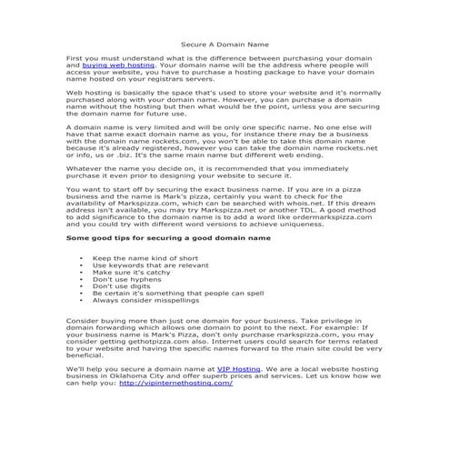 Manage your own Domain Name with Odoo | PPTX