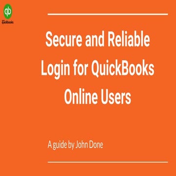 Enhance Security: Reliable Login Solutions for QuickBooks Online Users ...
