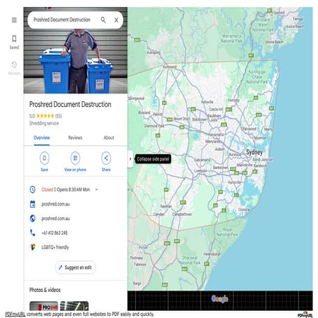 Secure and Reliable Paper Shredding Service Sydney - Proshred.pdf
