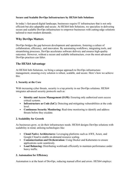 Efficient Devops Management For Scalable Infrastructure Pdf 4129