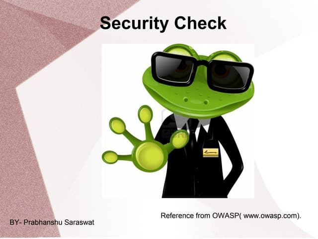 Secure Coding Checklist Ppt