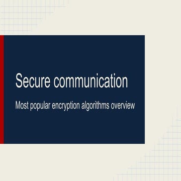 Secure Communication Ppt