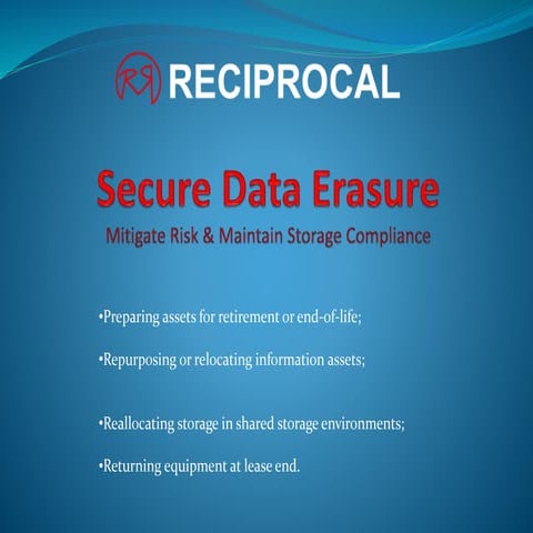 Secure Data Erasure | PPT