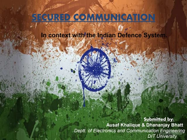 Secured Communication Ppt