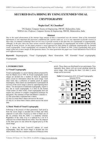 Double Layer Security Using Visual Cryptography And Transform Based S…