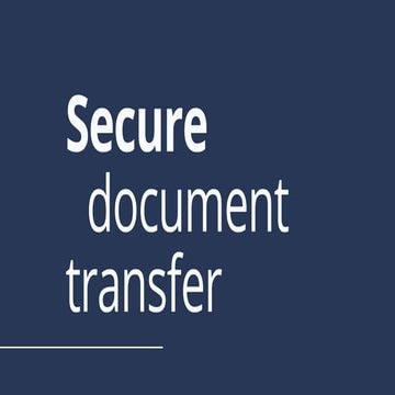 Secure file transfer | PDF