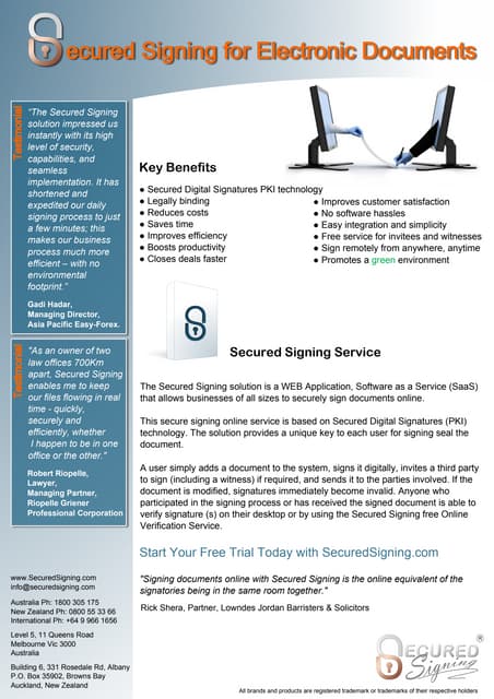 Echo Sign E-Signature User Guide - Sign in Seconds | PDF