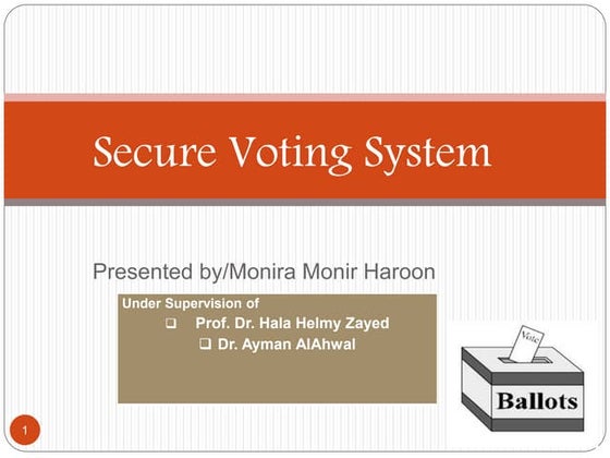 Blockchain Based Voting System Pptx