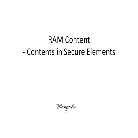 Secure element content | PDF | Operating Systems | Computer Software ...