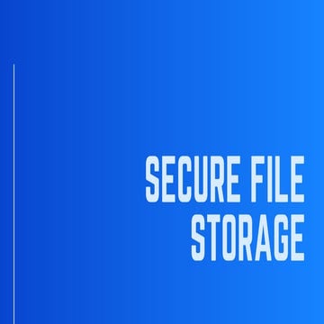 Secure file transfer | PDF