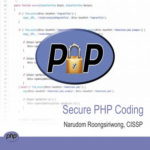Secure Php Coding Pdf Web Development Internet 0527