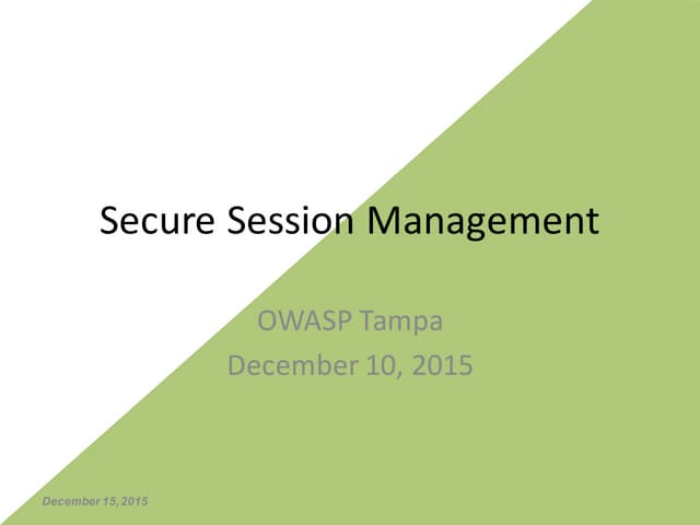 Secure Session Management | PDF Secure Session Management | PDF