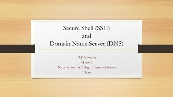 Dns presentation | PPTX