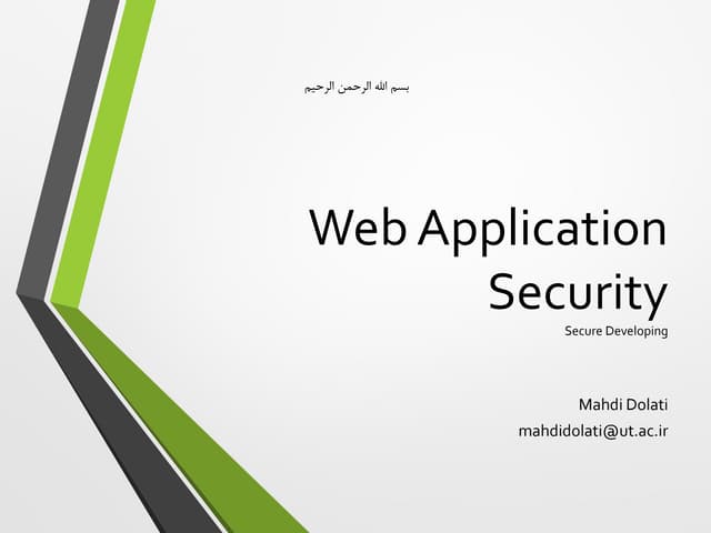 Secure Software Development Presentation Pdf