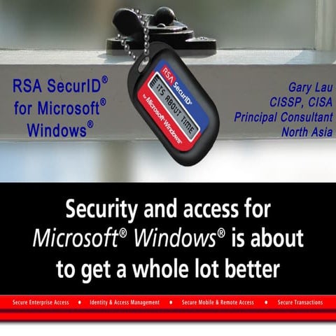 Rsa authentication manager 8.2 presentation | PDF