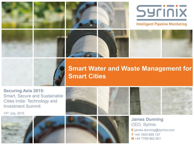 Smart water management system | PPTX