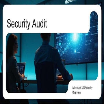 Securing Microsoft 365 Audit Strategies for Configuration, Access, and Data Protection.pdf