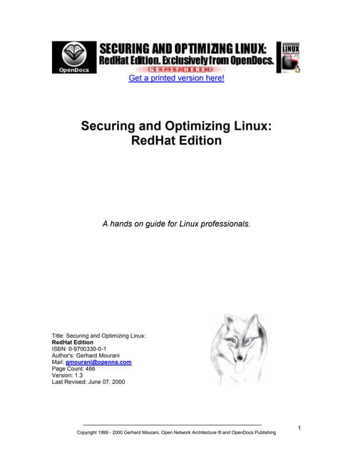Securing optimizing linux red hat edition | PDF Securing optimizing linux red hat edition | PDF
