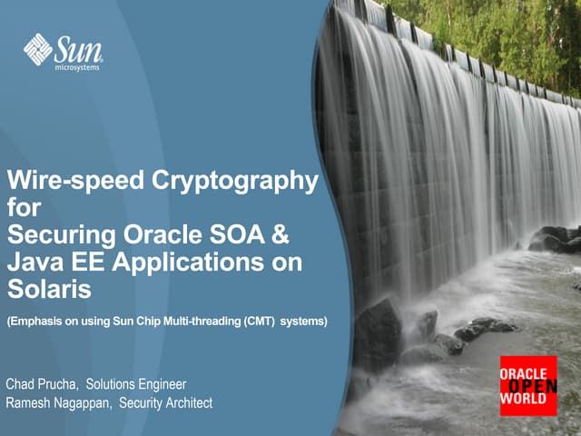 Wire Speed Cryptographic Acceleration For Soa And Java Ee Security Ppt
