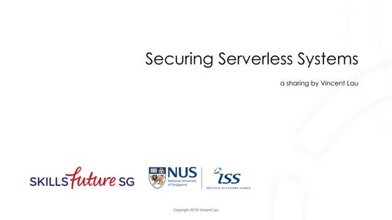 Measures to ensure Cyber Security in a serverless environment | PPTX
