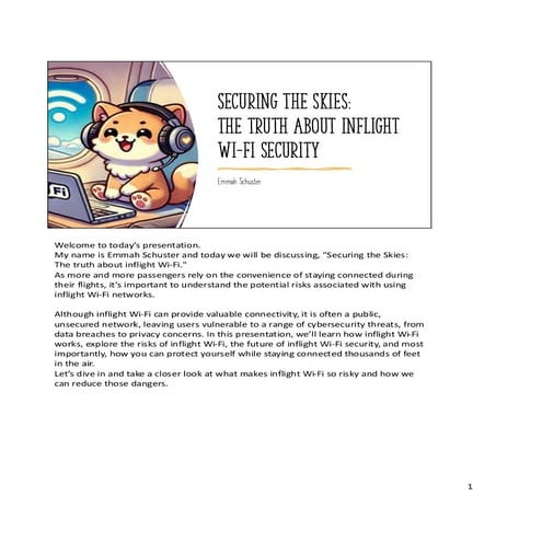 Securing The Skies: The Truth About In-Flight Wi-Fi Security | PDF