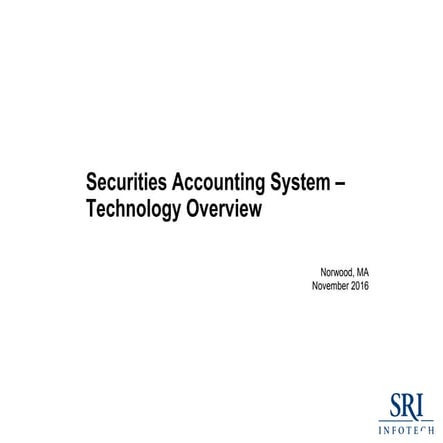 Automated Securities Accounting System | PPS