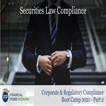 Securities Law Compliance | PDF | Financial Regulation | Economy