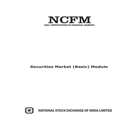 Study Material - [NCFM] Financial Markets A Beginners' Module | PDF