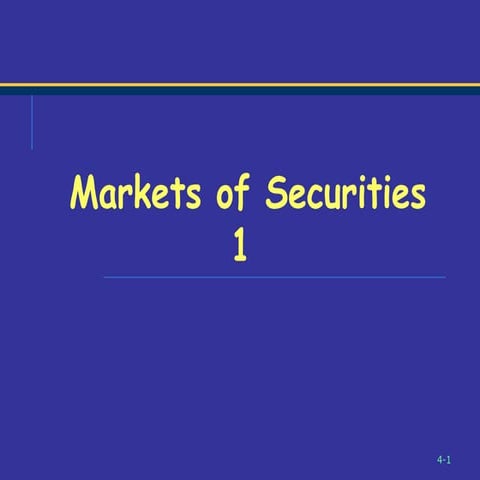 Chapter one - Introduction Securities of Markets p1.ppt