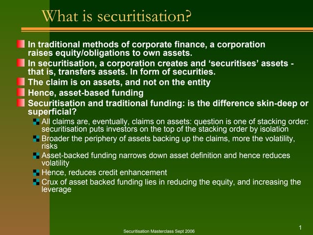 Securitization | PPT