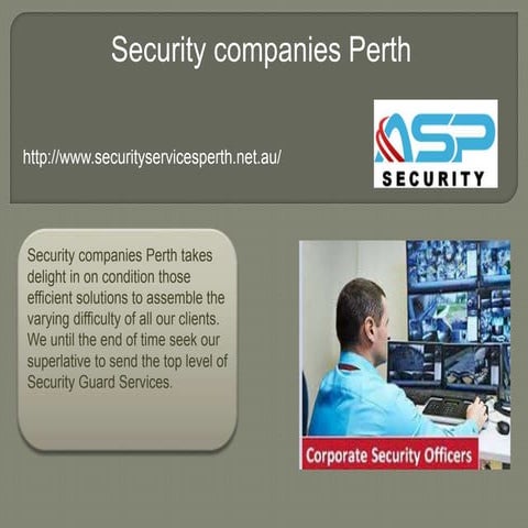 Security companies Perth | PPT