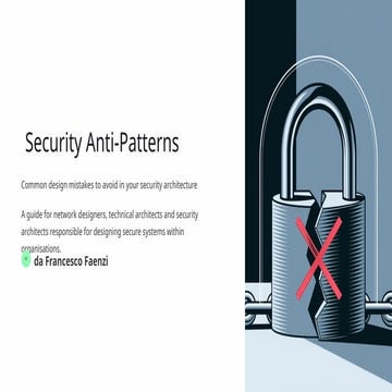 Ncsc security architecture anti patterns white paper | PDF