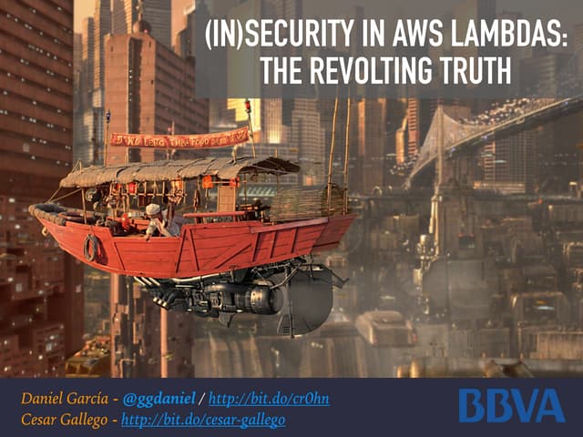 Security In Aws Lambdas Navajanegra Con 2018 Ppt 3267